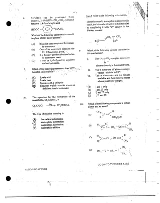 CAPE Chemistry Unit 2 Paper 1 2008 | PDF