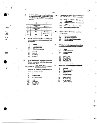 CAPE Chemistry Unit 2 Paper 1 2008 | PDF