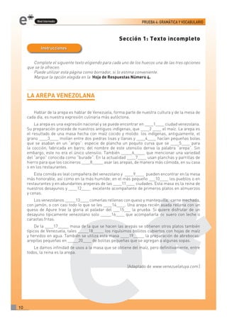 DELE Intermedio. Comprensión auditiva, gramática y vocabulario | PDF