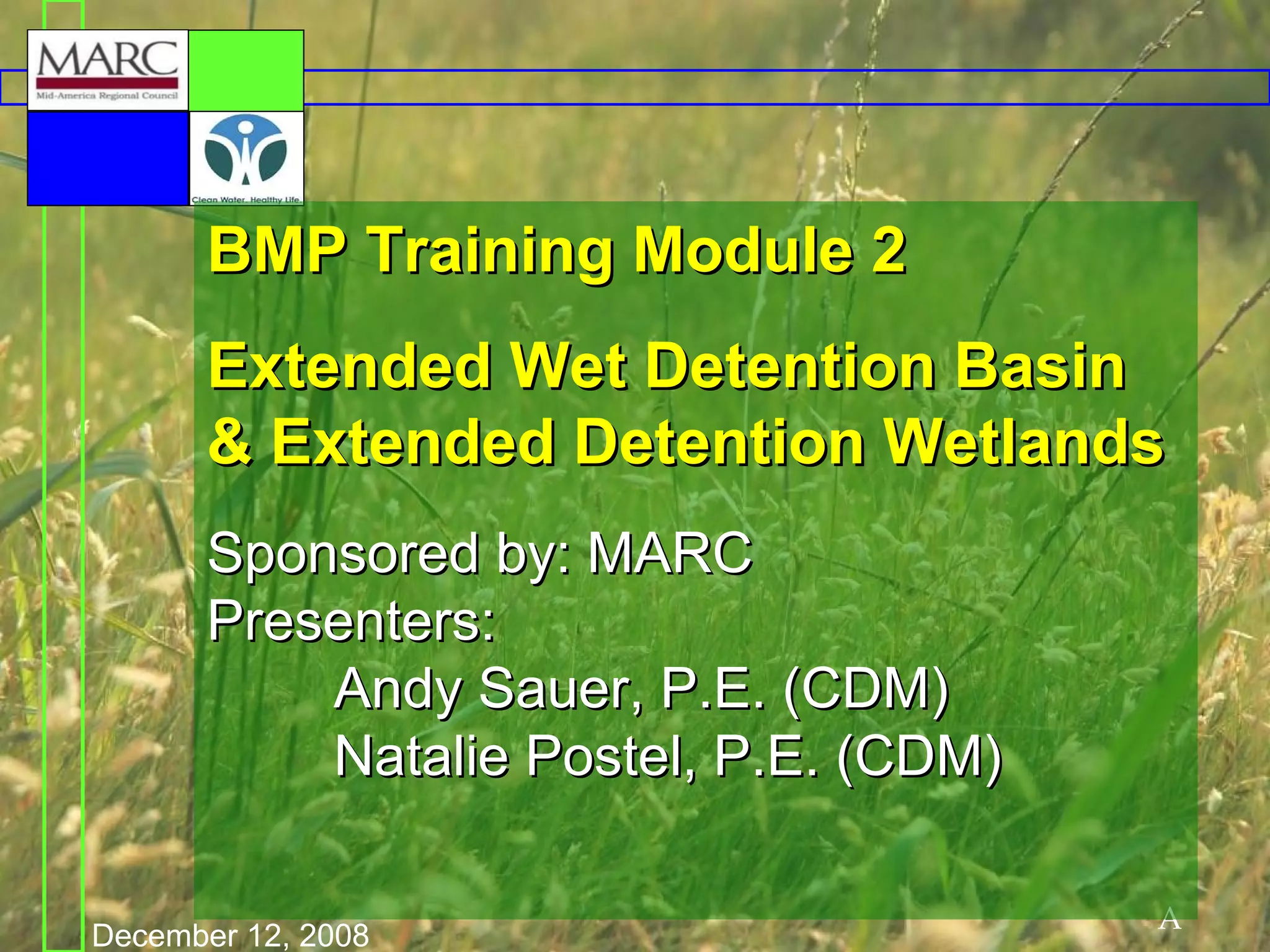 MARC BMP Manual Training Module 2 | PPT