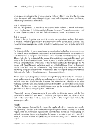 Optimising the use of note-taking as an external cognitive aid for increasing learning | PDF