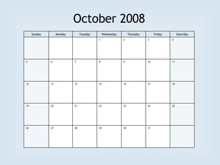 2008 Calendar | PPT
