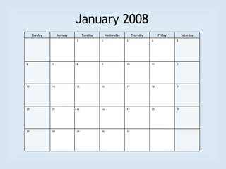 2008 Calendar | PPT