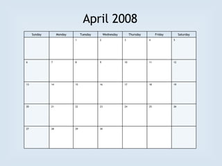 2008 Calendar | PPT