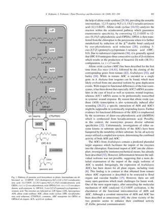 2008 molecular mechanism of enzymatic allene oxide cyclization in ...