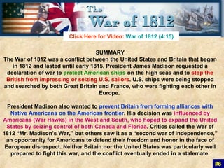 2008 The War Of 1812 | PPT