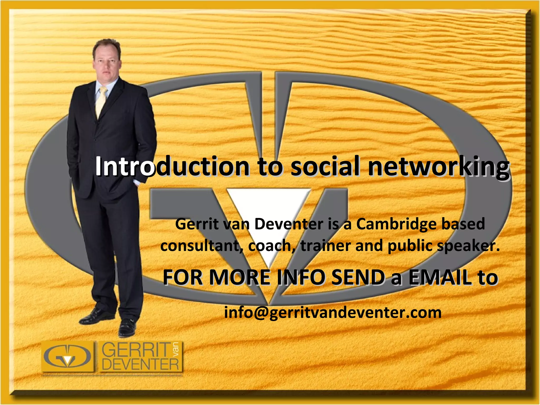 Introduction to social networking_090108v5 | PPT