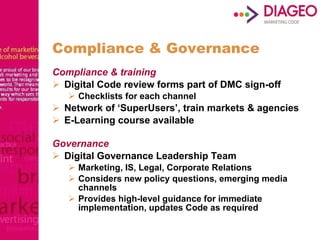 Diageo\'s Digital Marketing Code | PPT | Business | Business and Finance