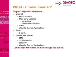 Diageo\'s Digital Marketing Code | PPT