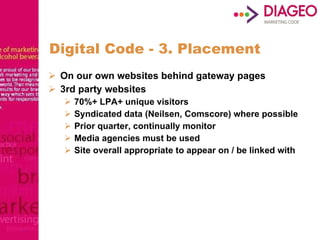 Diageo\'s Digital Marketing Code | PPT