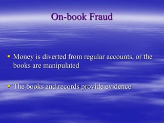 Fraud Prevention, Detection and Investigation in the Payday Advance ...