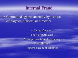 Fraud Prevention, Detection and Investigation in the Payday Advance ...