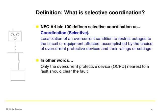 Selective Coordination