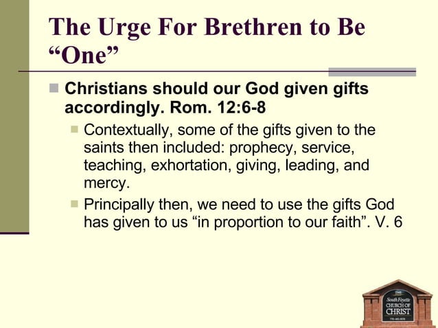 Members of One Another | PPT