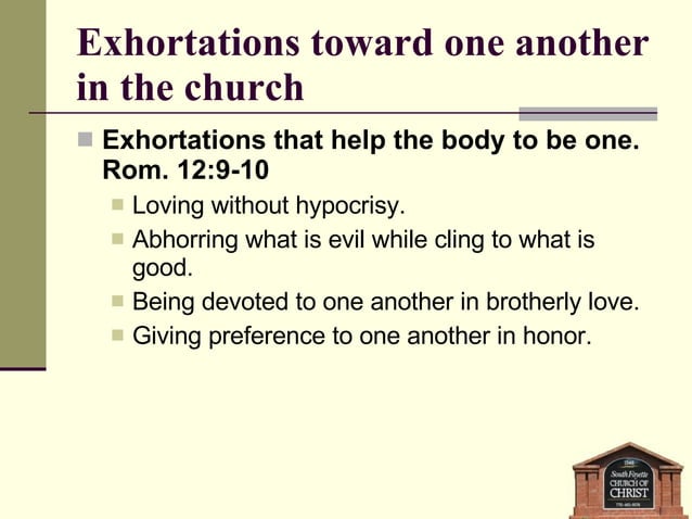 Members of One Another | PPT