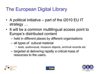 Museums and Europeana | PPT | Databases | Computer Software and ...
