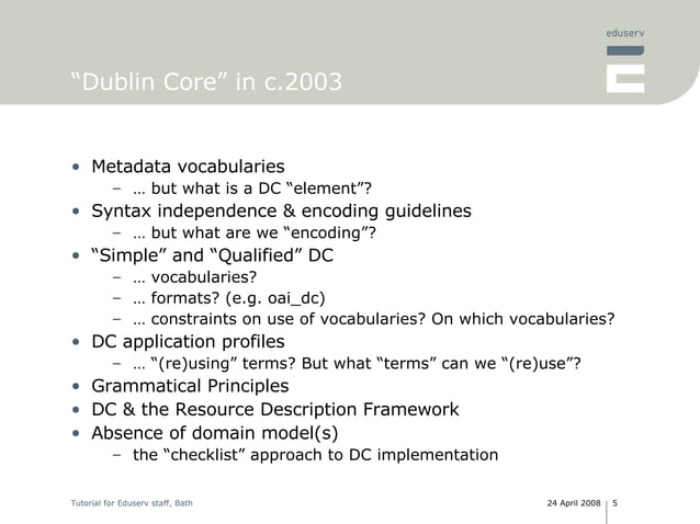 Everything you wanted to know about Dublin Core metadata | PPT