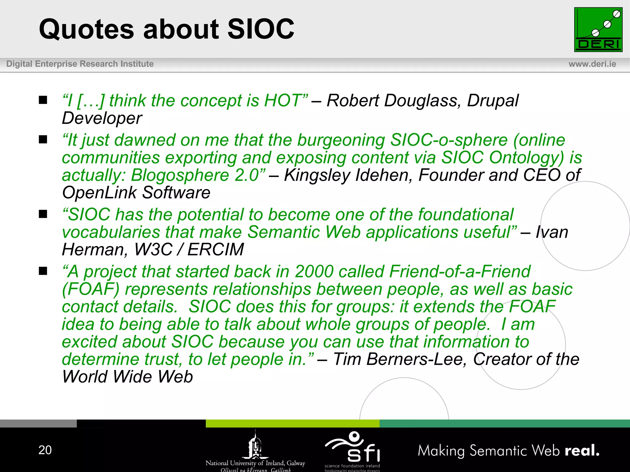 The SIOC Project | PPT