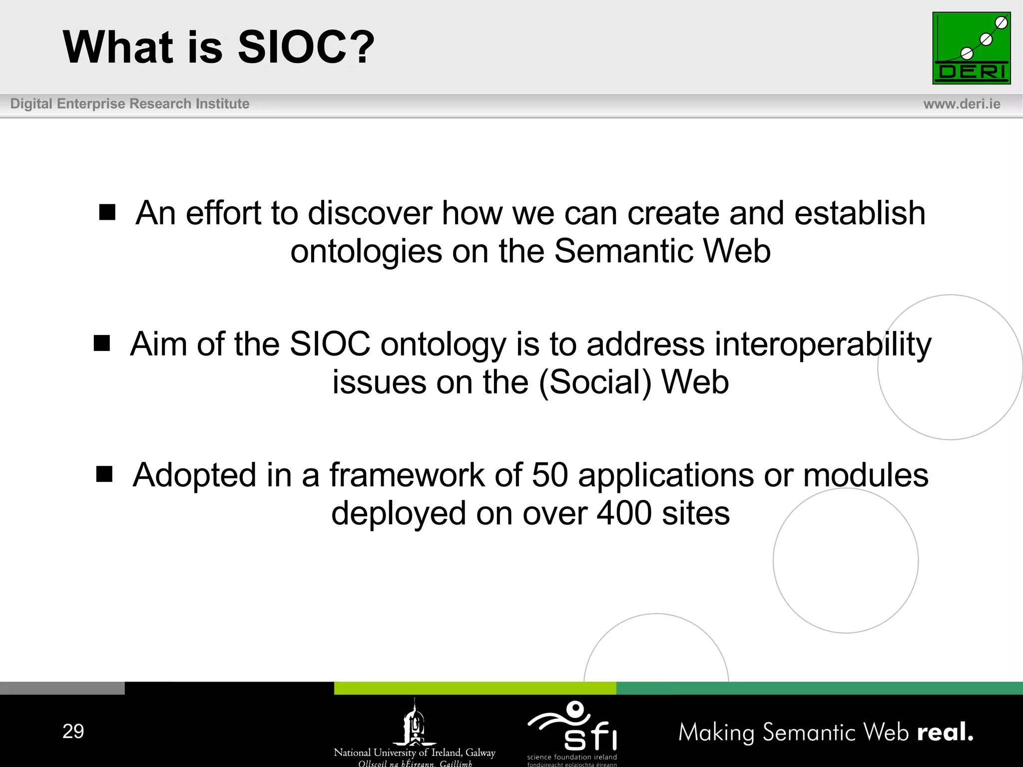 The SIOC Project | PPT