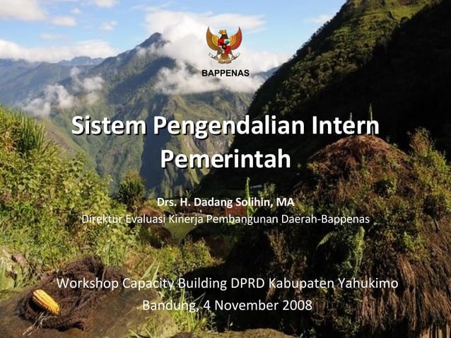 Sistem Pengendalian Intern Pemerintah | PPT
