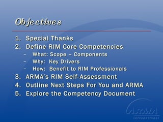 2008.06.04.ARMAs RIM Core Competencies | PPT