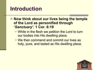 Prepared To Be a Sanctuary | PPS