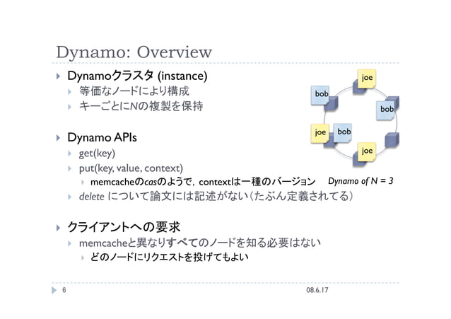 Kai – An Open Source Implementation of Amazon’s Dynamo (in Japanese) | PPT