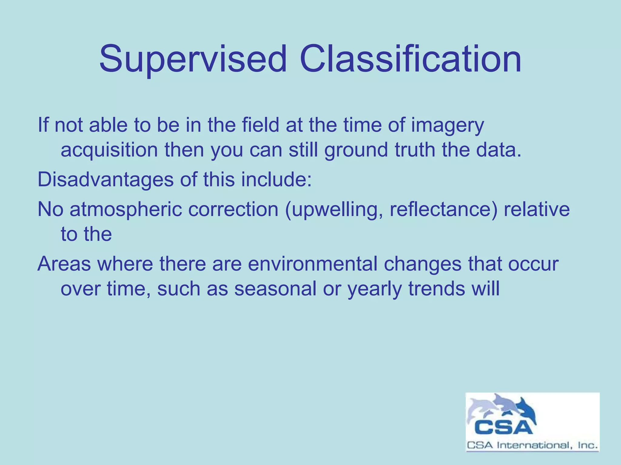Multi-Spectral Analysis of Satellite Imagery for Inventory of Sensitive ...