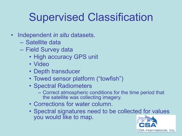 Multi-Spectral Analysis of Satellite Imagery for Inventory of Sensitive ...