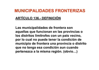 Tipos de Municipalidades, Competencias y estructura orgánica | PDF