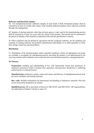 GMP EU annex 3 | PDF