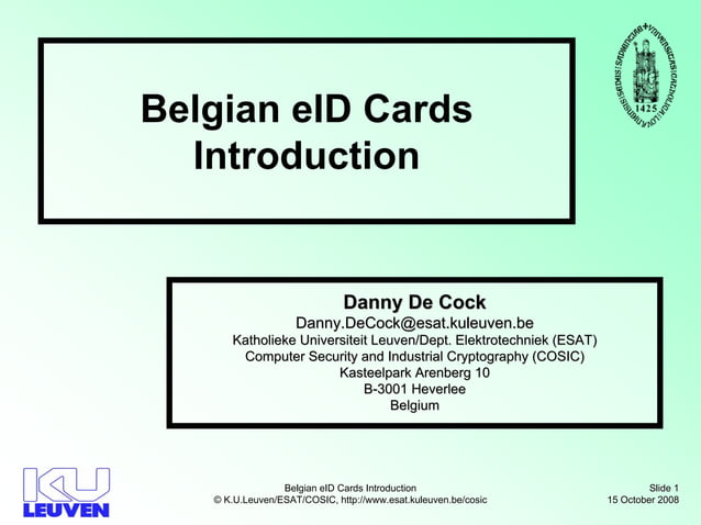 Belgian eID cards | PDF | Information and Network Security | Computing