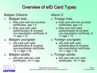 Belgian eID cards | PDF | Information and Network Security | Computing