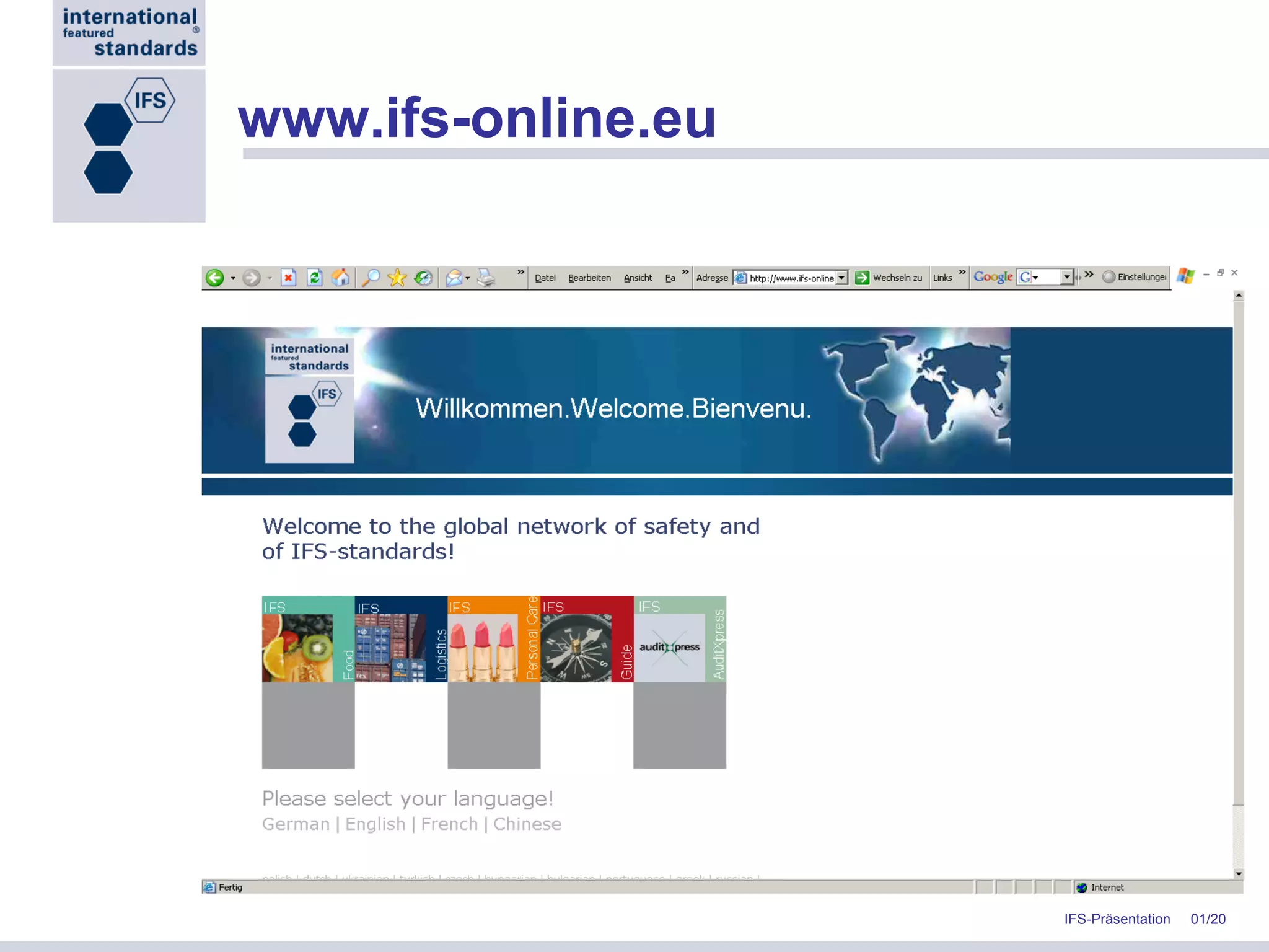 International Featured Standards Presentation | PPT