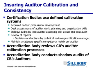 GFSI: Ensuring Safety Through Certification -- Silliker Global ...
