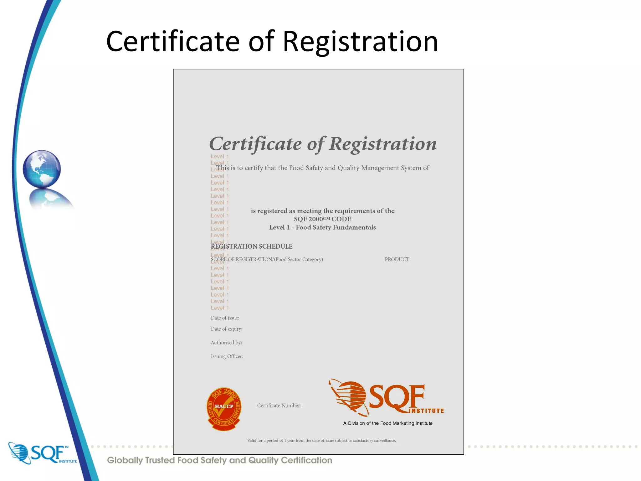 SQFI and the SQF Standard | PPT