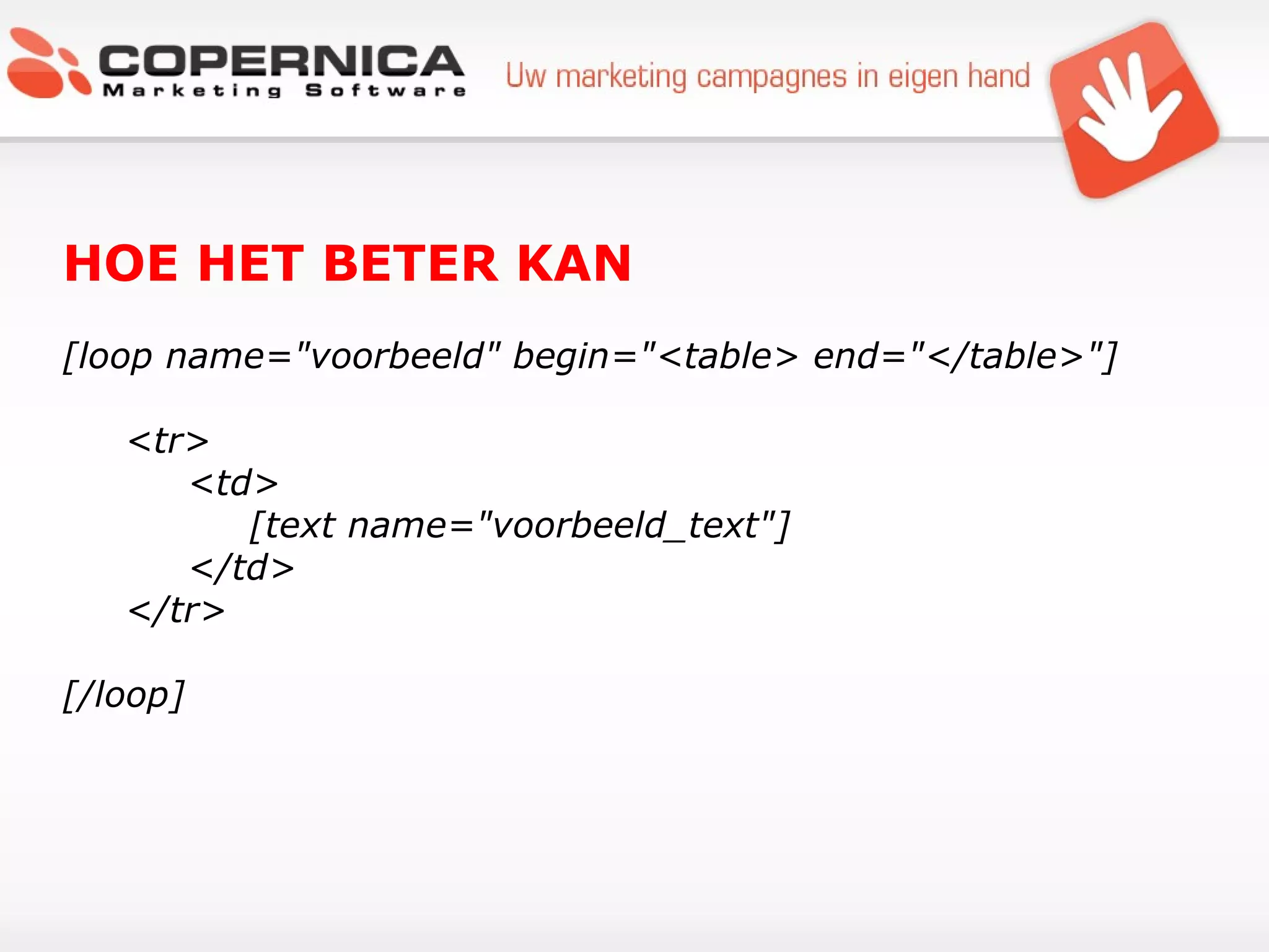 Copernica Advanced | PPT
