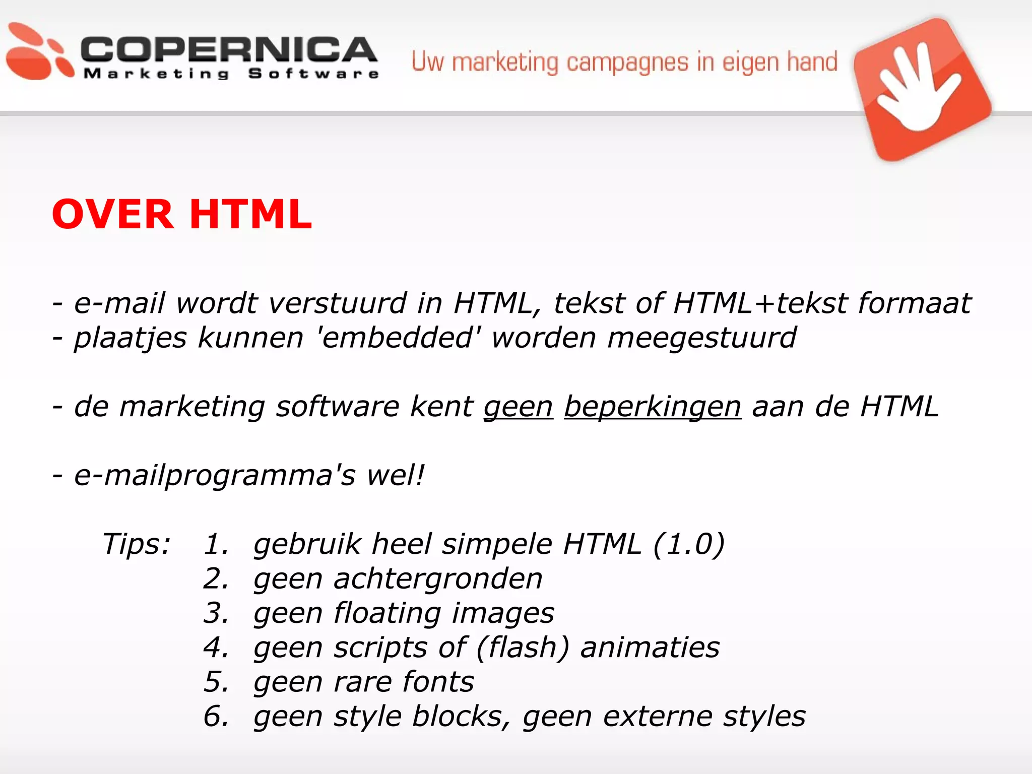 Copernica Advanced | PPT