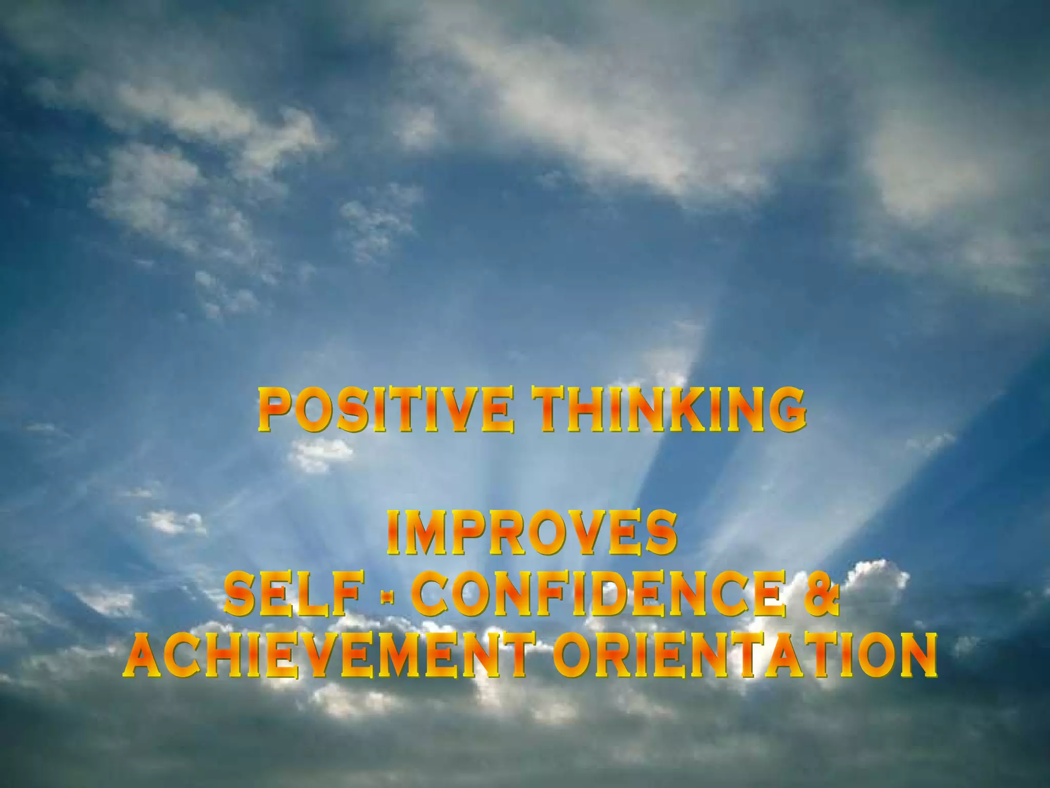 Positive Thinking | PPT