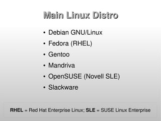 Choosing Linux Distro - Personal Desktop | PPT