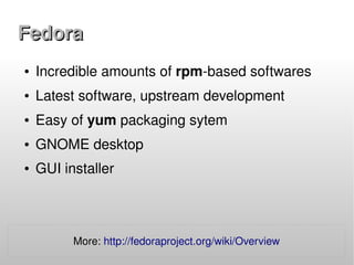 Choosing Linux Distro - Personal Desktop | PPT