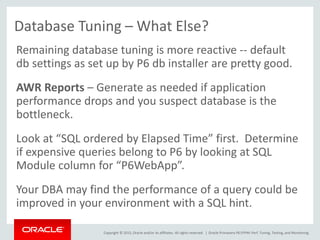 200850 oracle primavera p6 eppm performance tuning, testing, and ...