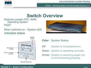 20088 1 ccna3 3.1-06 switch configurations | PPT