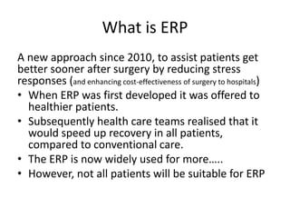 Enhanced Recovery Programme | PPTX
