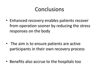 Enhanced Recovery Programme | PPTX