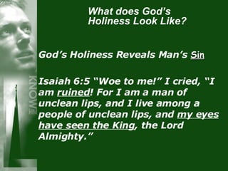 9/6/08 Sermon - Holiness Of God | PPT