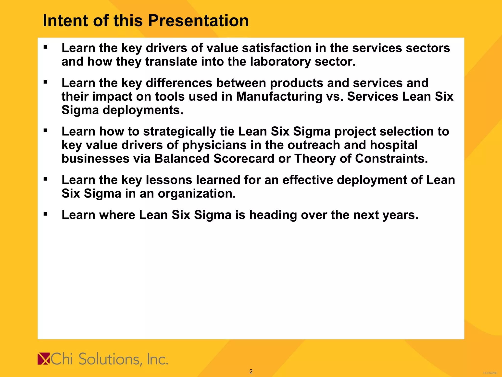 2008 Nov Lessons Learned Lean Six Sigma Balanced Scorecard | PPT