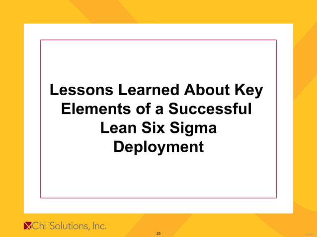 2008 Nov Lessons Learned Lean Six Sigma Balanced Scorecard | PPT