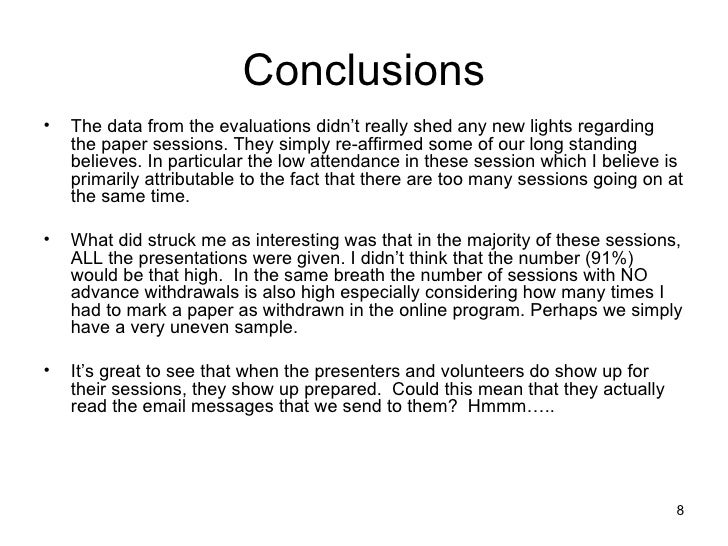 2008 Paper Session Evaluation Resultsl 2008-paper-session-evaluation-resultsl
