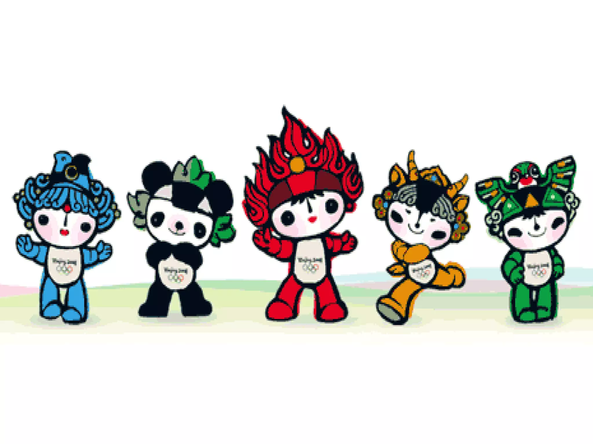 2008 Beijing Olympic Game Mascot And Fire Torch | PPT